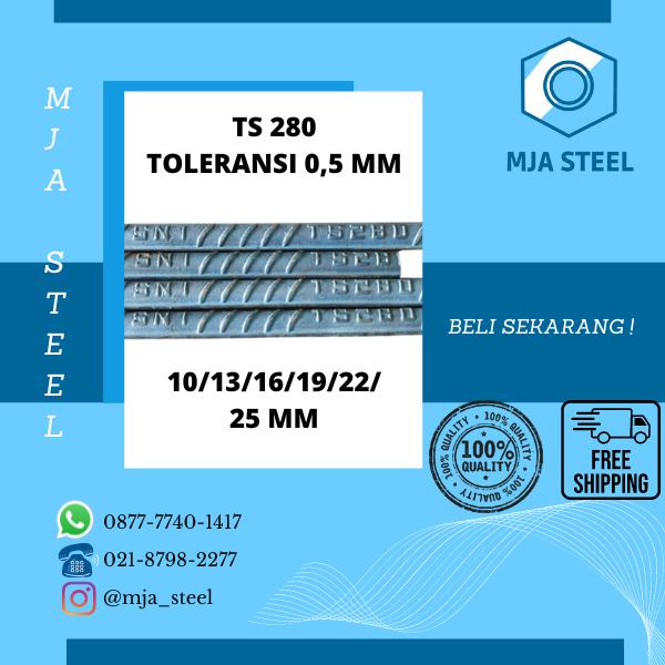 Jual BESI BETON POLOS ULIR 6 8 10 12 13 MM 6MM FULL SNI TP/TS 280 ...