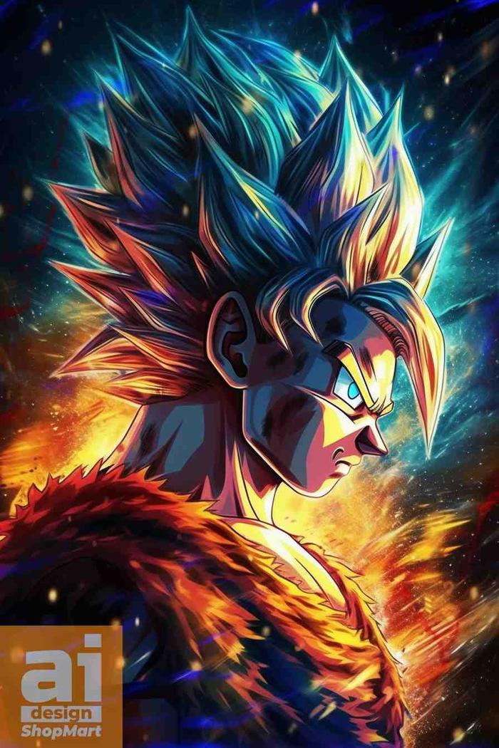 Jual Design AI Generated Hi-Res - Goku Art 02 - PIC103 - Jakarta Barat ...