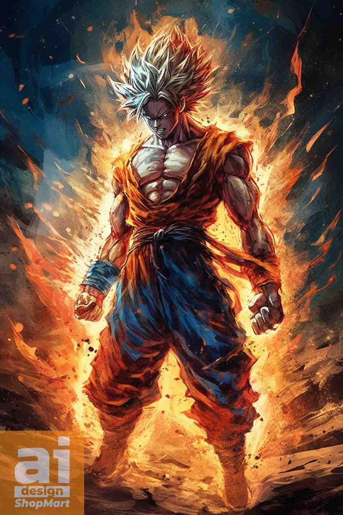 Jual Design AI Generated Hi-Res - Goku Art 01 - PIC101 - Jakarta Barat ...