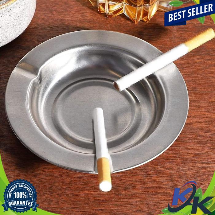 Jual ASBAK ROKOK STAINLESS STEEL / ASBAK SENG BULAT TEMPAT ASBAK ROKOK ...