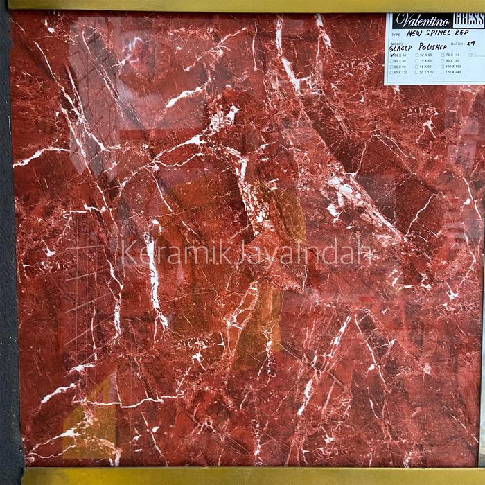 Jual VALENTINO GRESS NEW SPINEL RED 60 x 60 GRANITE TILE BATU ALAM ...
