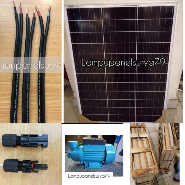 Jual Paket Pompa Air Panel Surya Solar Cell 180Watt DC 180w PAKET MURAH ...