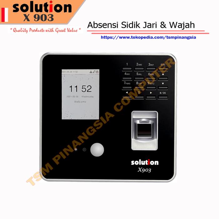 Jual Solution X903 Mesin Absen Sidik Jari Fingerprin Dan Wajah ...