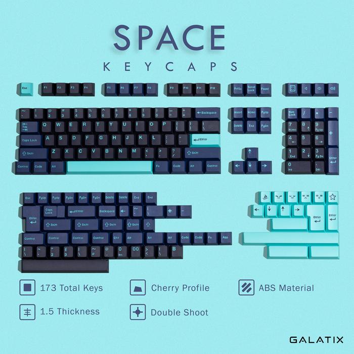 Promo Keycaps Space Cherry Profile Double Shoot - Kota Bandung ...