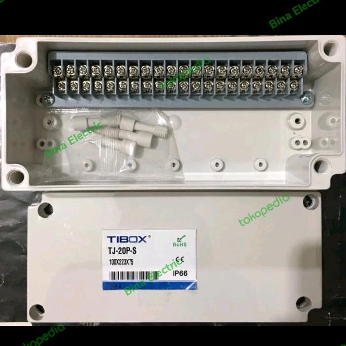 Jual Tibox / Junction Box / Terminal Block Box 100x223x75 TJ-20P-S ...