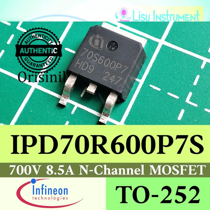 Jual IPD70R600P7S 70S600P7 700V 8.5A N-Channel MOSFET TO-252 ORIGINAL ...