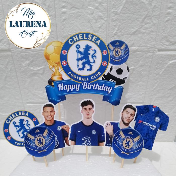 Jual topper happy birthday tema bola Chelsea - Kota Depok ...