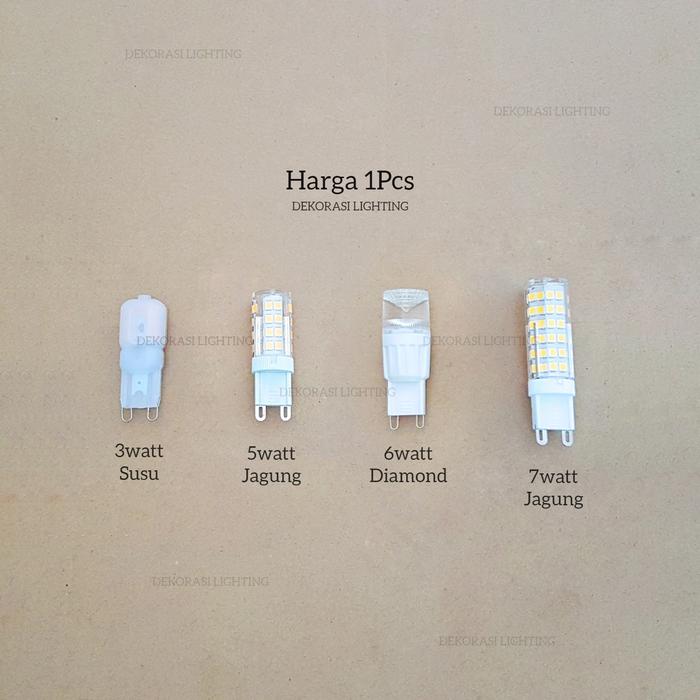 Jual Lampu halogen led kaki G9 220volt white warm white dekor - Jakarta ...