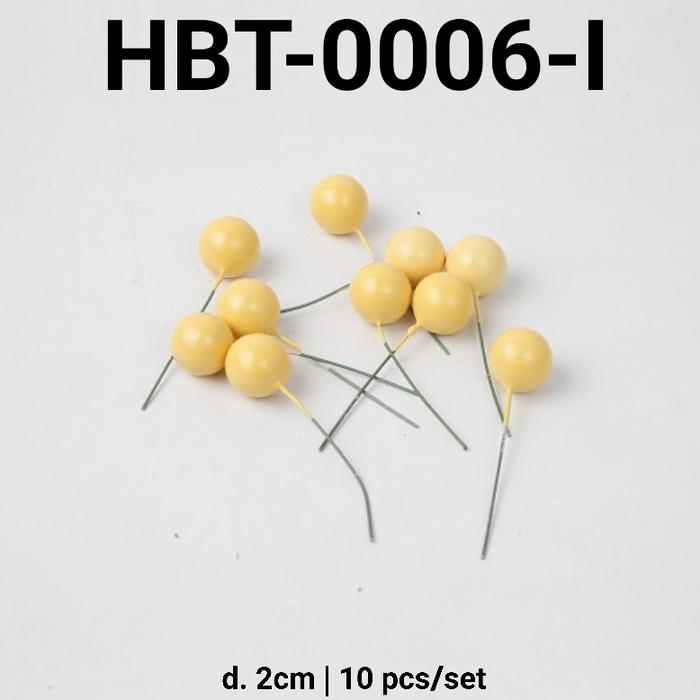 Jual GR-HBT-0006 Cake topper hiasan kue bola emas perak biru pink putih ...