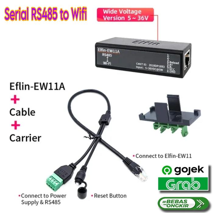 Jual Elfin EW-11A ew11 ew-11 Serial RS485 to Wifi Modbus TCP Telnet IOT - Kota Bekasi - meroshop ...