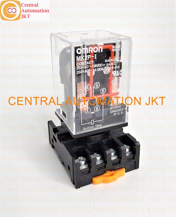 Jual Relay Omron MK2P-1 24VDC 8 pin MK2P 24 VDC - Plus Socket - Kota Batam - Central Automation ...