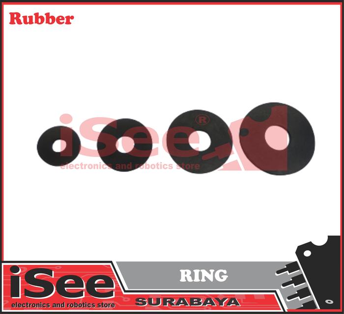 Jual Ring Karet M6x18x2 mm rubber hole 6mm Screw Nut Mur Baut M6 - Kota ...