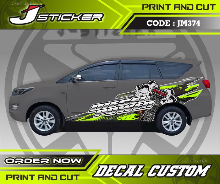 Jual STICKER DECAL PRINT MOBIL INNOVA PAJERO SPORT FORTUNER - Kota ...