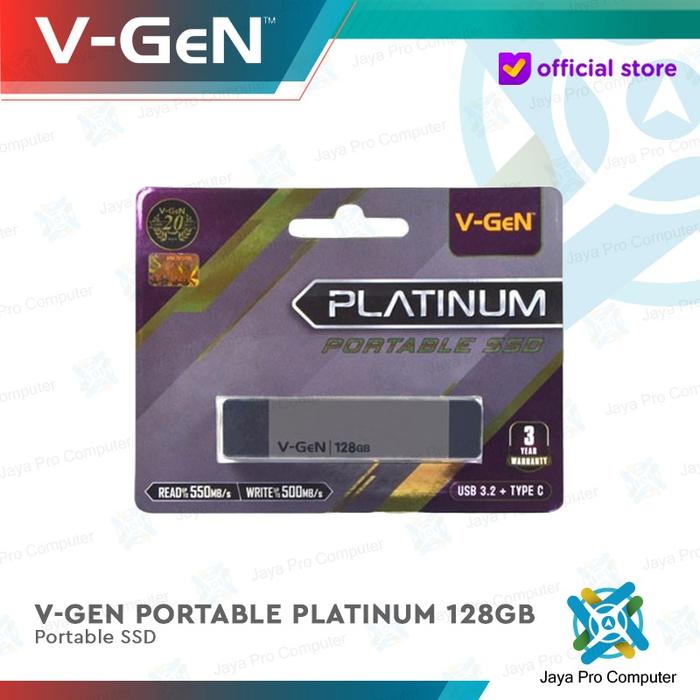 Jual V-Gen SSD Portable Platinum 128GB USB 3.2 Type C - Jakarta Pusat ...