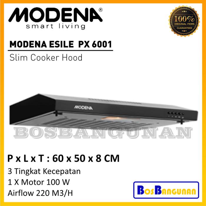 Jual Modena Px 6001 Slim Cooker Hood Kitchen Exhaust Fan Modena Px6001 Di Seller Jete Store ...