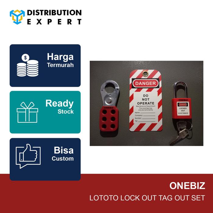 Jual LOTOTO ONEBIZ LOCK OUT TAG OUT SET, LOTO PAKET EKONOMIS 1/SET ...