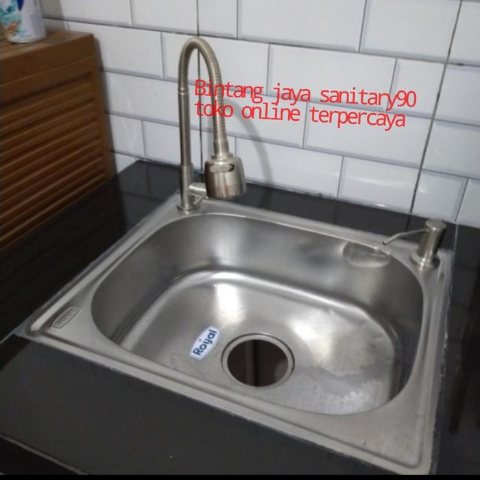 Jual Paket lengkap Kitchen Sink royal SB 42 kran fleksibel/lengkap set ...