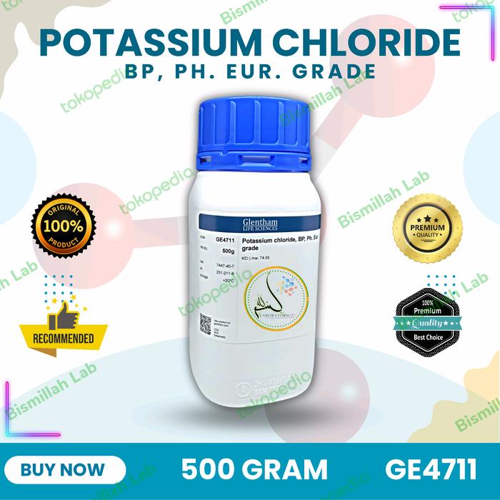 Jual Potassium Chloride, BP, Ph. Eur. grade | KCl, 500 Gram - Kab. Bogor - Bismillah Lab | Tokopedia