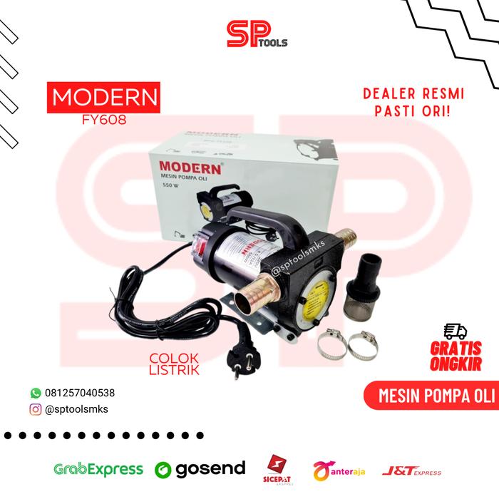 Jual MESIN POMPA OLI MINYAK SOLAR BENSIN 1 INCH 1" AC MODERN FY608 ...