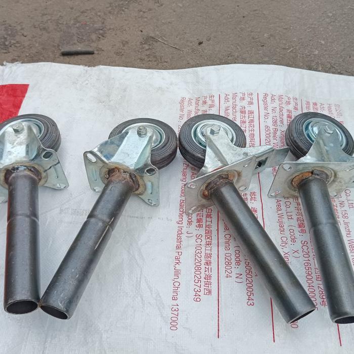 Jual roda scaffolding mainframe 4 inch per set 4 buah roda 2rem putar ...