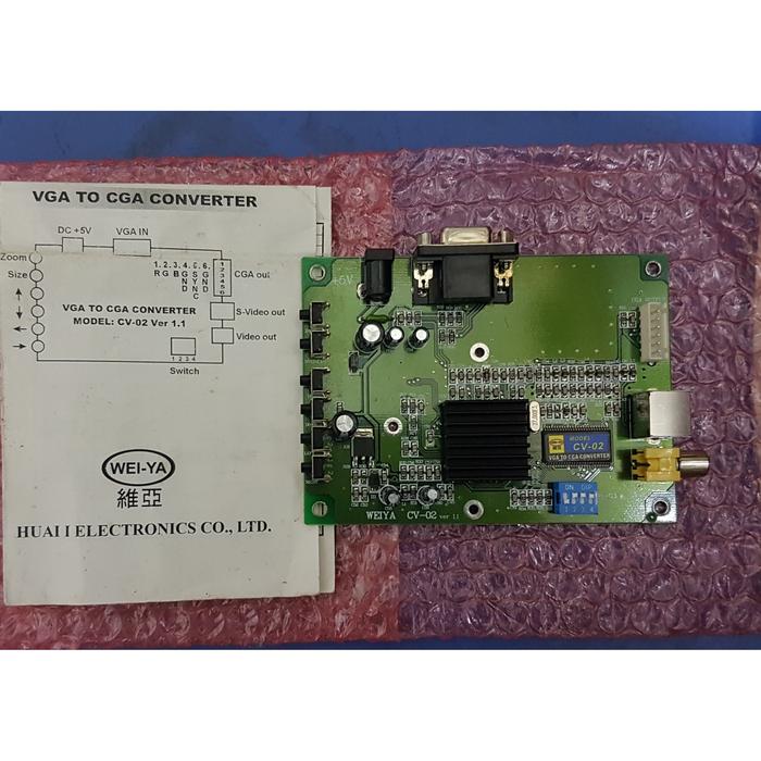 Jual PCB VGA to CGA/RGB/S Converter merk Weiya,Made in Taiwan ...