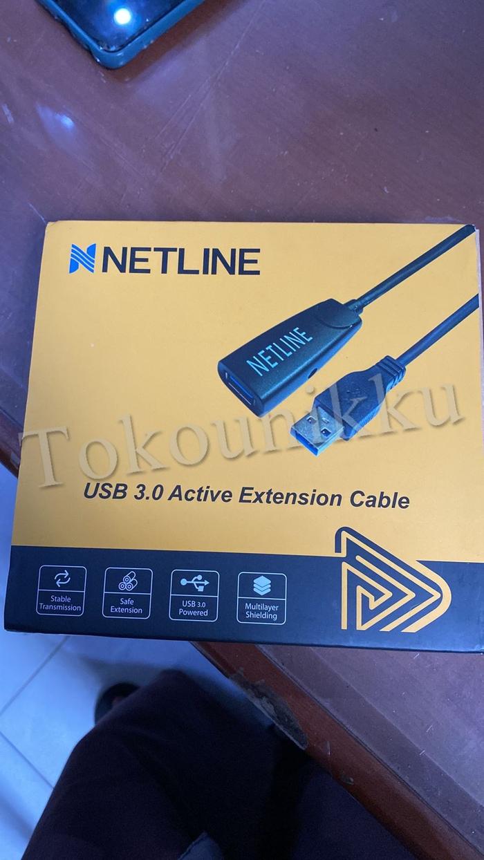 Jual Netline Kabel USB 3.0 Extension Active 15M Perpanjangan USB 15 ...