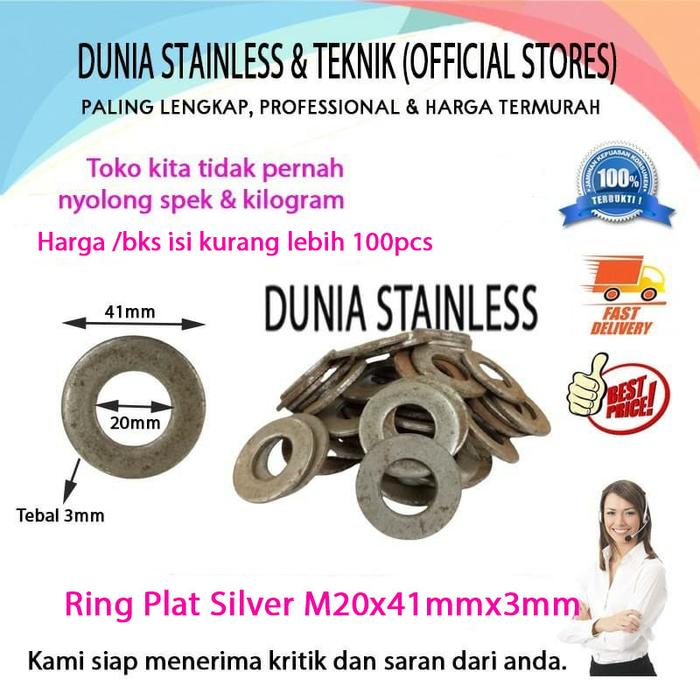 Jual Ring Plat M20 Stainless Steel Alat Alat Teknik Interior Besi - Kab ...