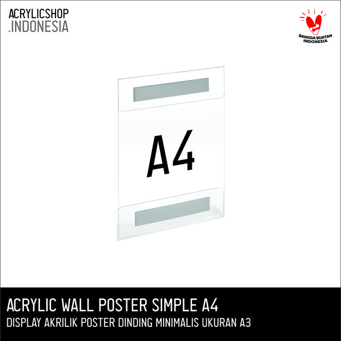 Jual Tempat Brosur Akrilik | Akrilik Poster Tempel |Sign Holder Akrilik ...