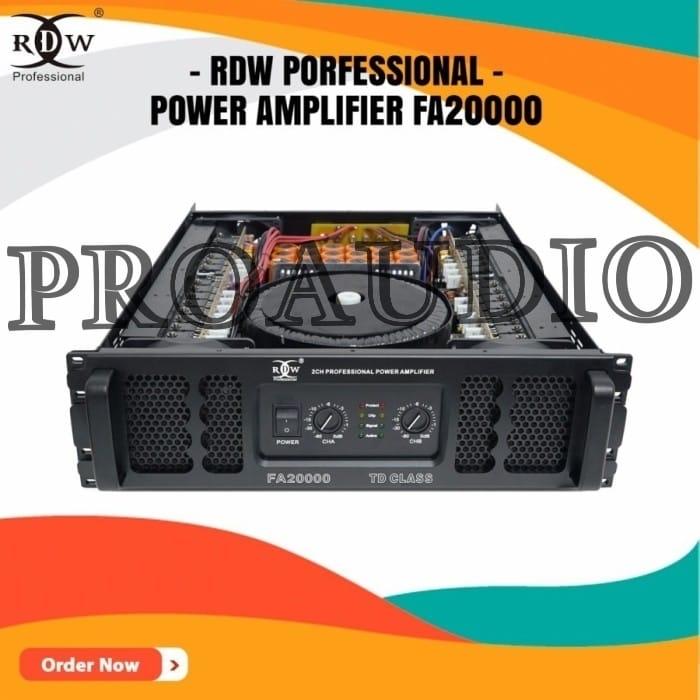 Jual Power Amplifier RDW FA20000 FA 20000 Class TD 2 Channel Original ...