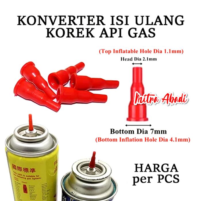Jual Kepala Adapter / Konverter Kepala Refill Isi Ulang Korek Api Gas Butan - Jakarta Barat ...