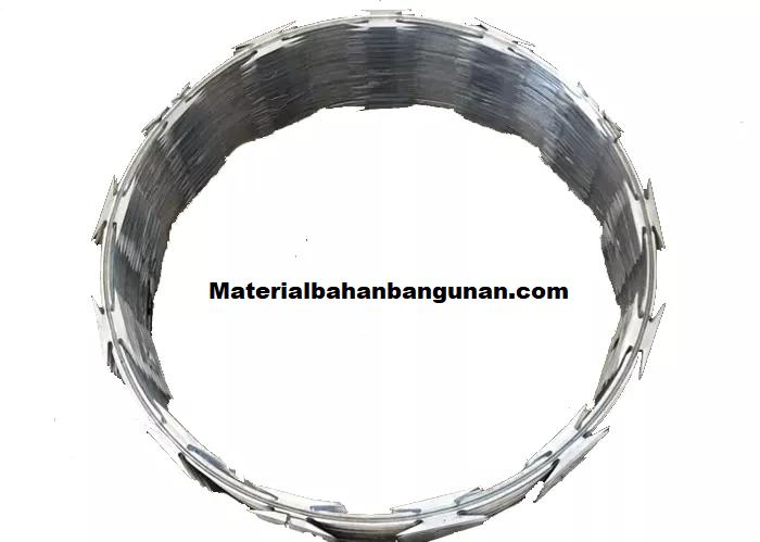 Jual Kawat Duri Silet CBT 65 Razor Wire 7 Meter Pelindung Pengaman ...