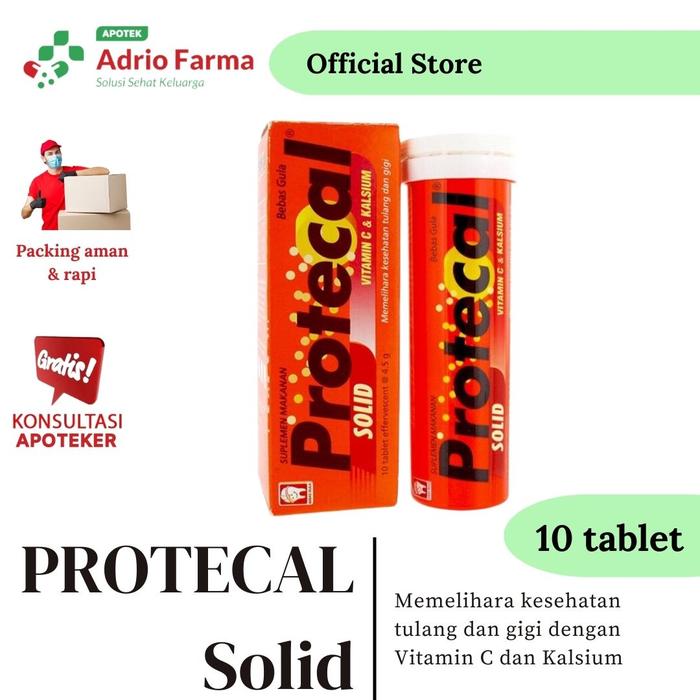 Jual PROTECAL - SOLID EFFERVESCENT @ 10 Tablet - Sumber Vitamin C ...