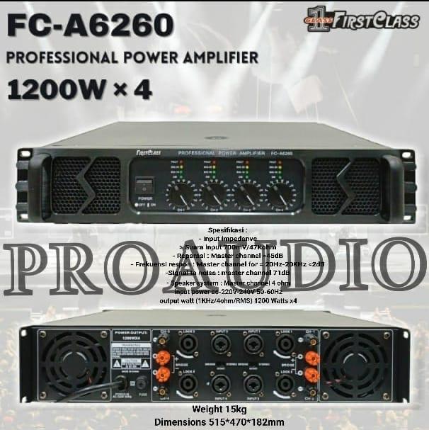 Jual POWER AMPLIFIER FIRSTCLASS FC A6260 A 6260 FIRST CLASS 4CH 4x1200 ...
