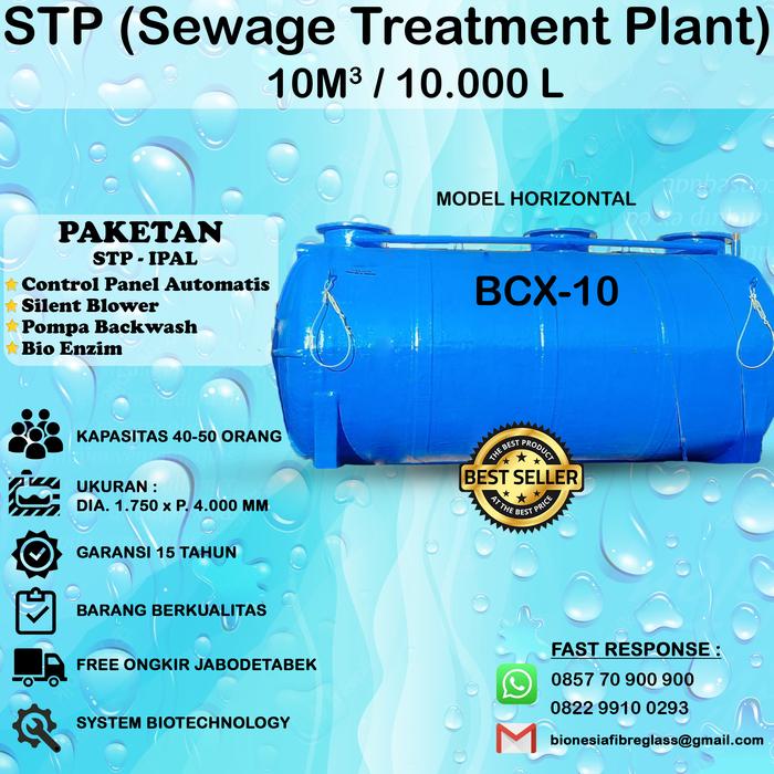 Jual IPAL BIOFIL 10M3 / PAKET STP BIOTECH 10.000 LITER / STP BIOTECH ...