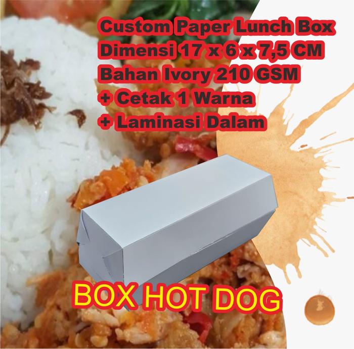 Jual Paper Lunch Box - Ivory 210 GSM + Cetak 1 Warna + Laminasi Dalam ...