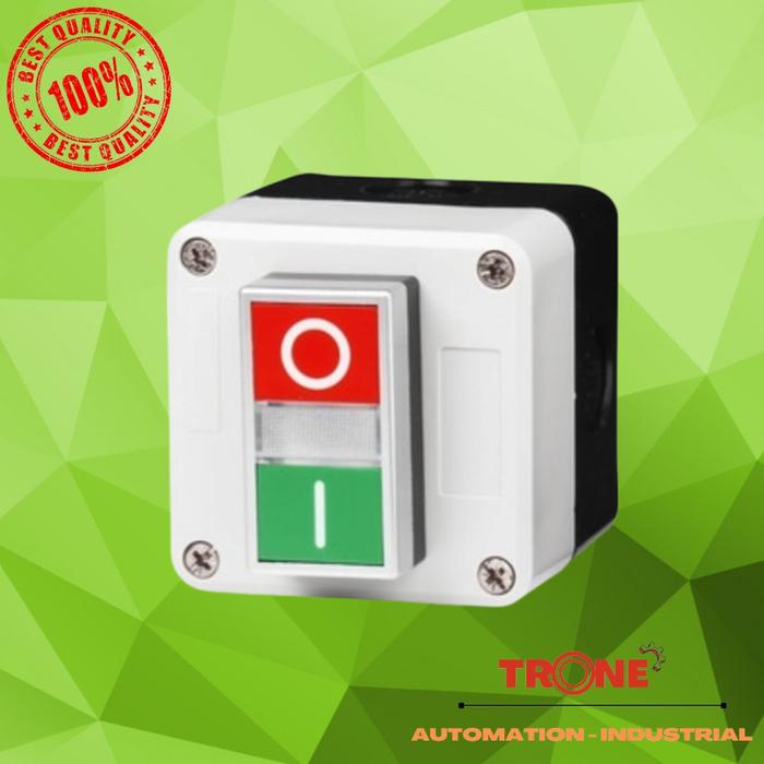 Jual Start Stop ON OFF Momentary Push Button Control Switch Box READY ...