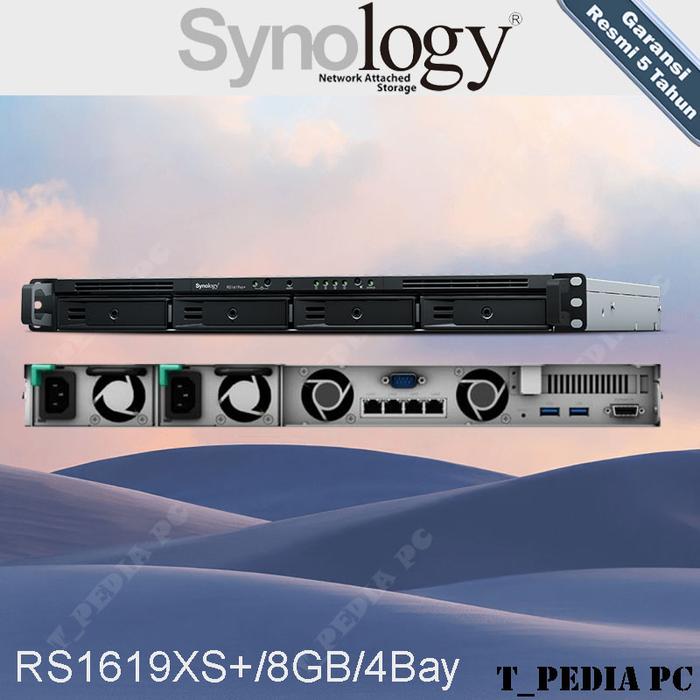 Promo Synology RackStation RS1619xs+ 8GB NAS 1U - 4Bays Cicil 0% 3x ...