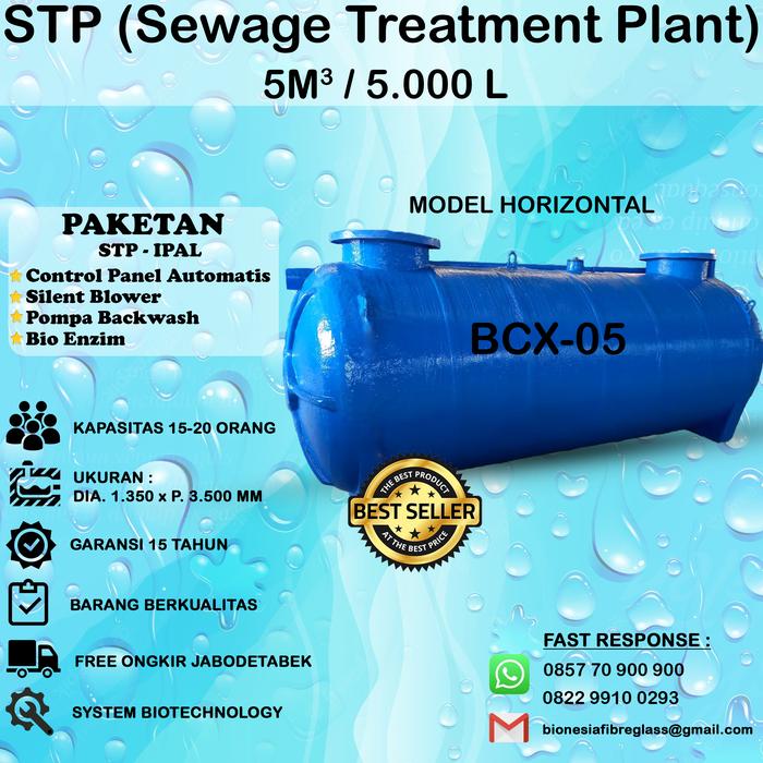 Jual IPAL BIOFIL 5M3 / PAKET STP BIOTECH 5.000 LITER / STP BIOTECH 5M3 ...