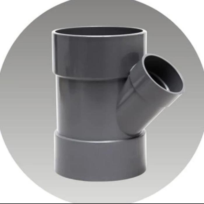 Jual SAMBUNGAN PIPA TEE Y 8x4 inch 45 DERAJAT RUCIKA D PVC T Y 8X4 ...