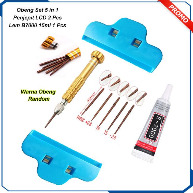 Jual Obeng Set HP 5 in 1 Lem LCD B7000 15ml 2 Pcs Penjepit LCD - Kab. Bekasi - Beka Beki Shop ...