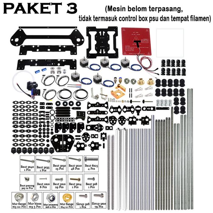 Jual EELIC TDP-SPT01 Perakitan DIY sparepart mesin cnc 3D printer prusa ...