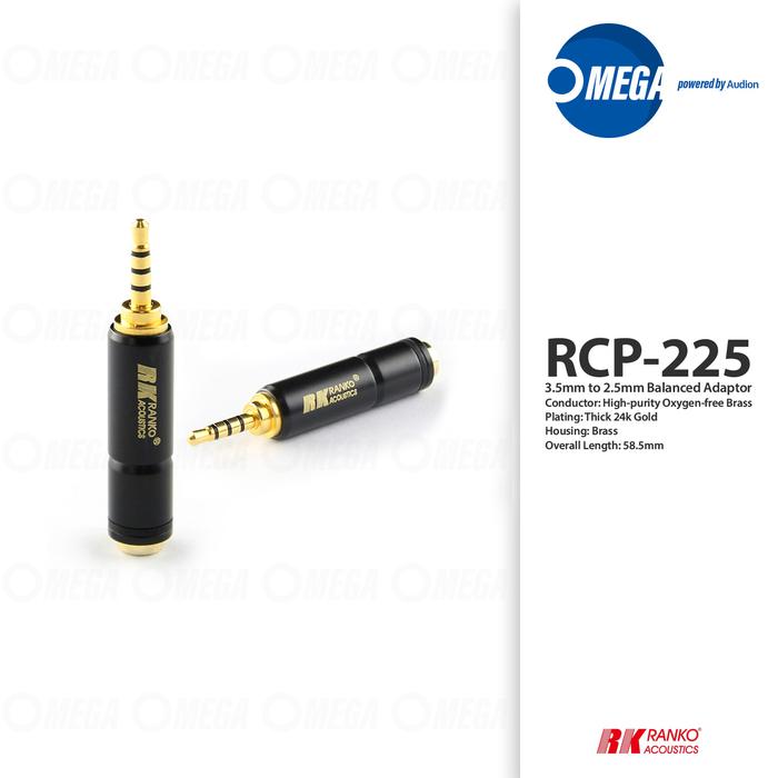 Jual RANKO ACOUSTICS RCP-225 24K Gold Plated 3.5mm to 2.5mm BAL Adaptor ...