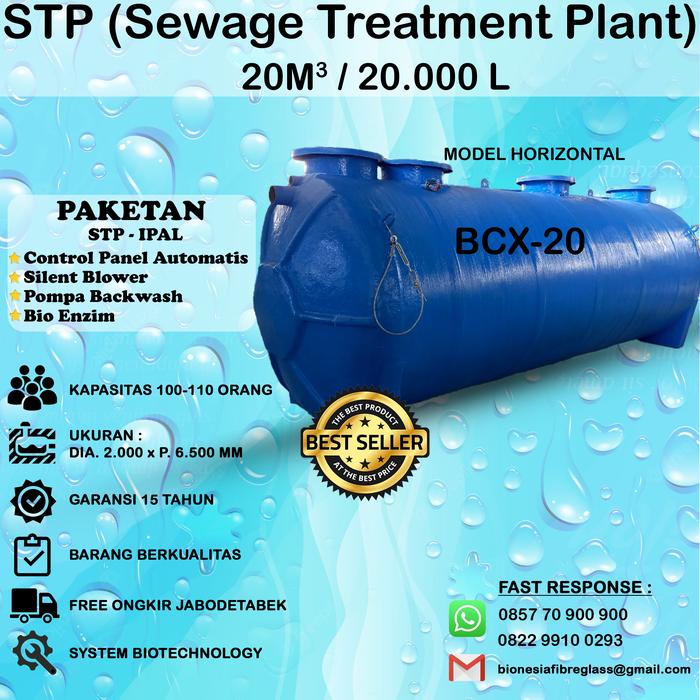 Jual IPAL BIOFIL 20M3 / PAKET STP BIOTECH 20.000 LITER / STP BIOTECH 20M3 - Kab. Tangerang ...