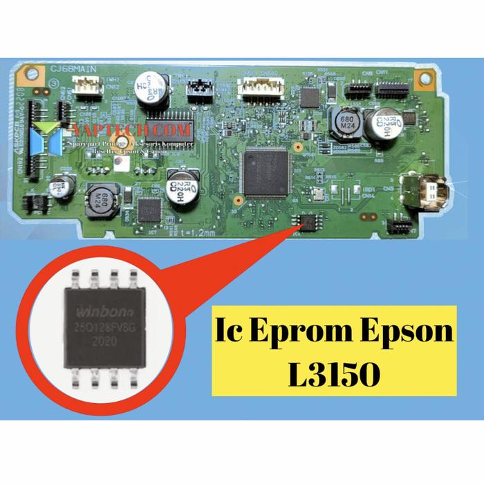 Jual IC Eprom Epson L3150 IC Counter L3150 IC Eeprom Reset L3150 0% New ...
