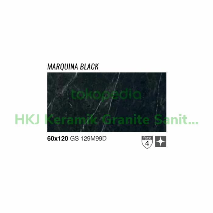 Jual Granit Garuda Marquina Black Glossy ukuran 60x120 GS 129M99D Grade ...