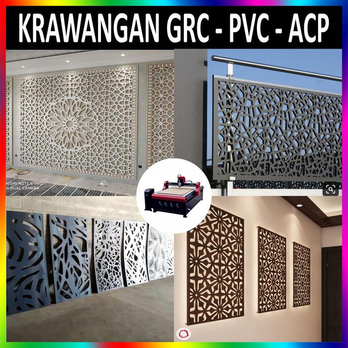 Jual Krawangan GRC PVC ACP Ornamen Dinding Custom - Jakarta Barat - AcrylicWorks | Tokopedia