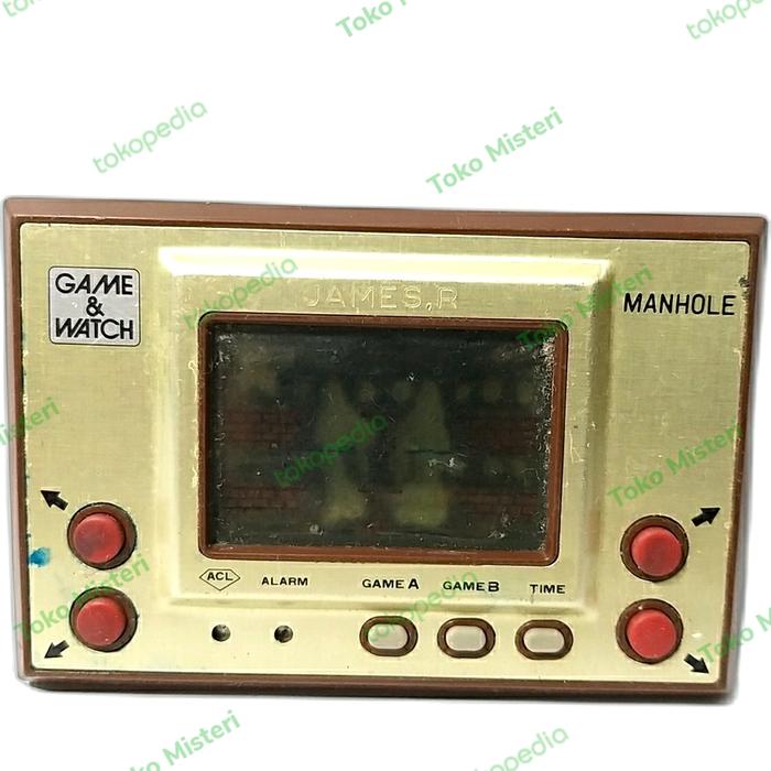 Jual Game Watch Gimbot Gamebot Nintendo Japan Manhole Man Hole 1981 ...