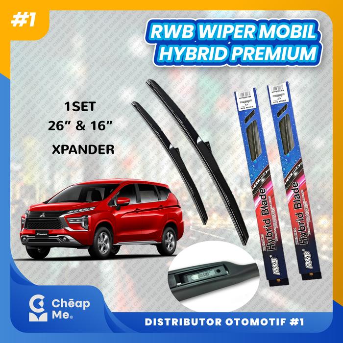 Jual Wiper Mobil XPANDER Car Wiper Frameless Hybrid Blade 1 Set Kanan ...