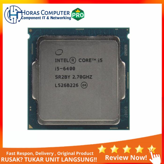 Jual Intel Core I5 6400 4 Core 4 Thread 3.3 GHz Skylake Socket LGA 1151 ...