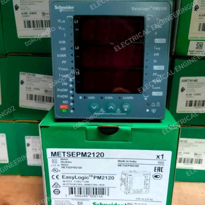 Jual Power Meter Easy logic LCD2120 METSEPM2120 Schneider Original ...